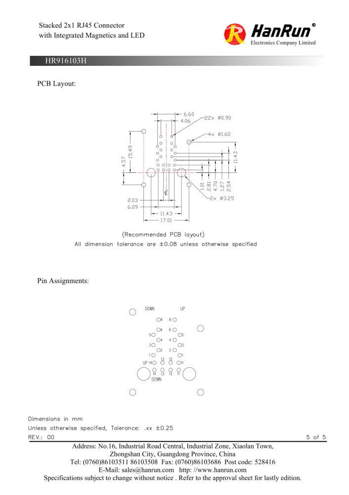 HR916103H datasheet page 5