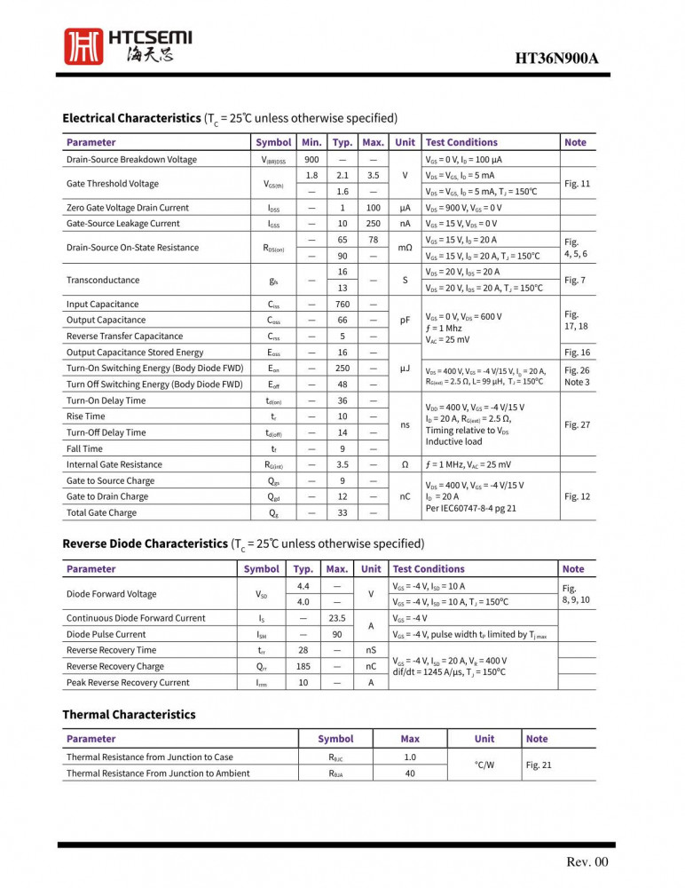 HT36N900ADZ datasheet page 2