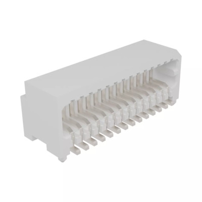 SlimStack Board-to-Board Connector, 0.80mm Pitch, Plug, 5.65mm Mated Height, 28 Circuits, Right-Angle, with Boss for sale