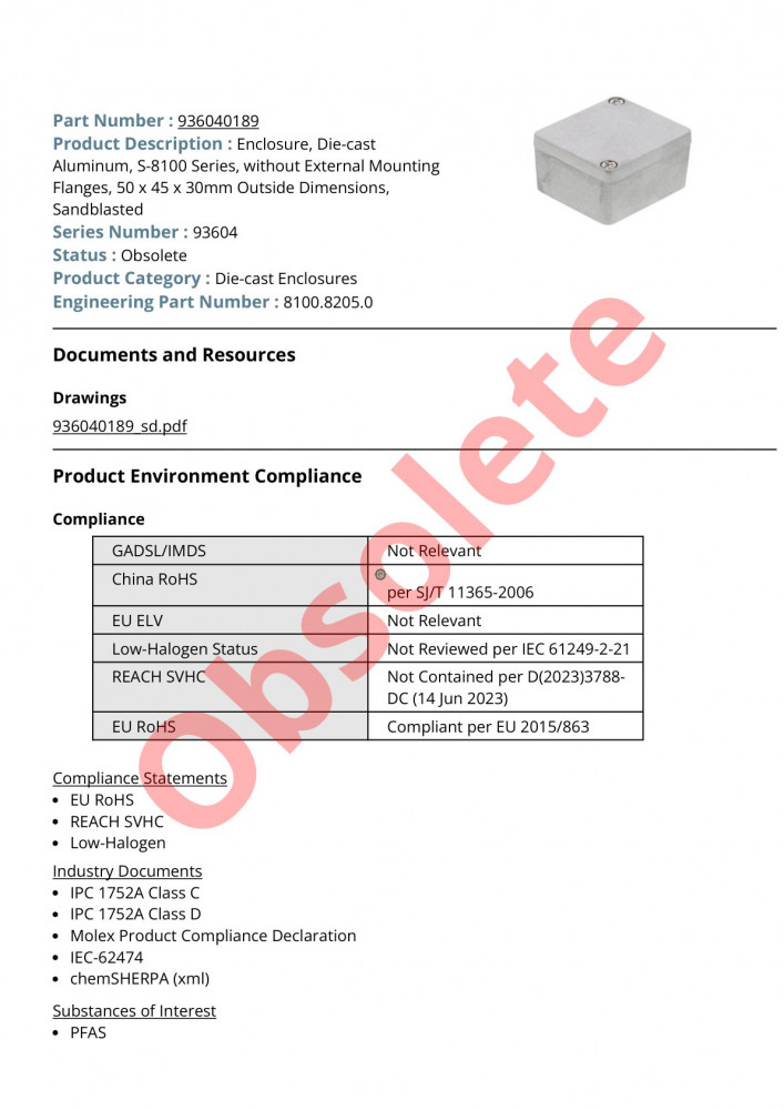 936040189 product drawing preview, page 1