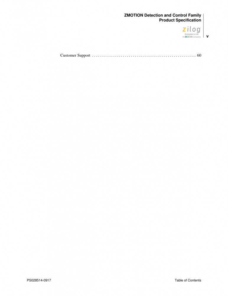 Z8FS040 product specification document page 5