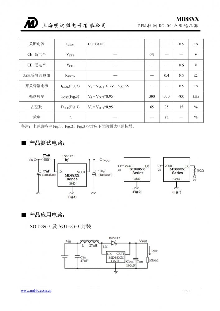 MD8836 datasheet page 4
