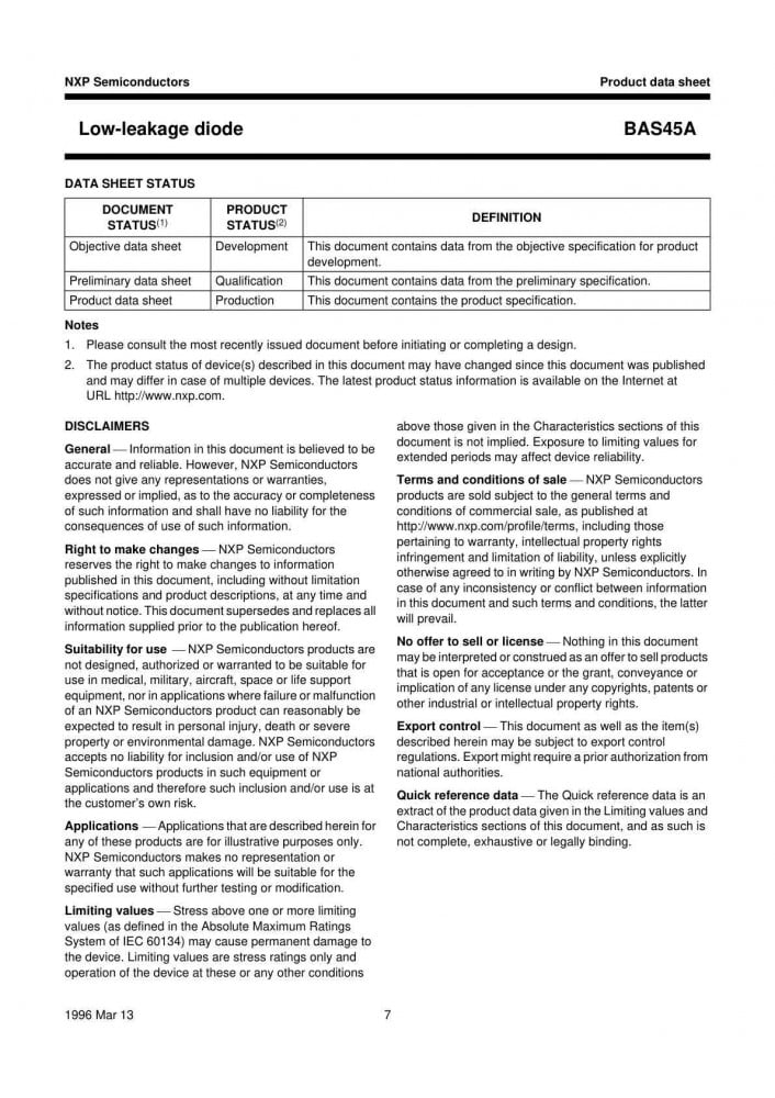 BAS45A,133 datasheet page 8