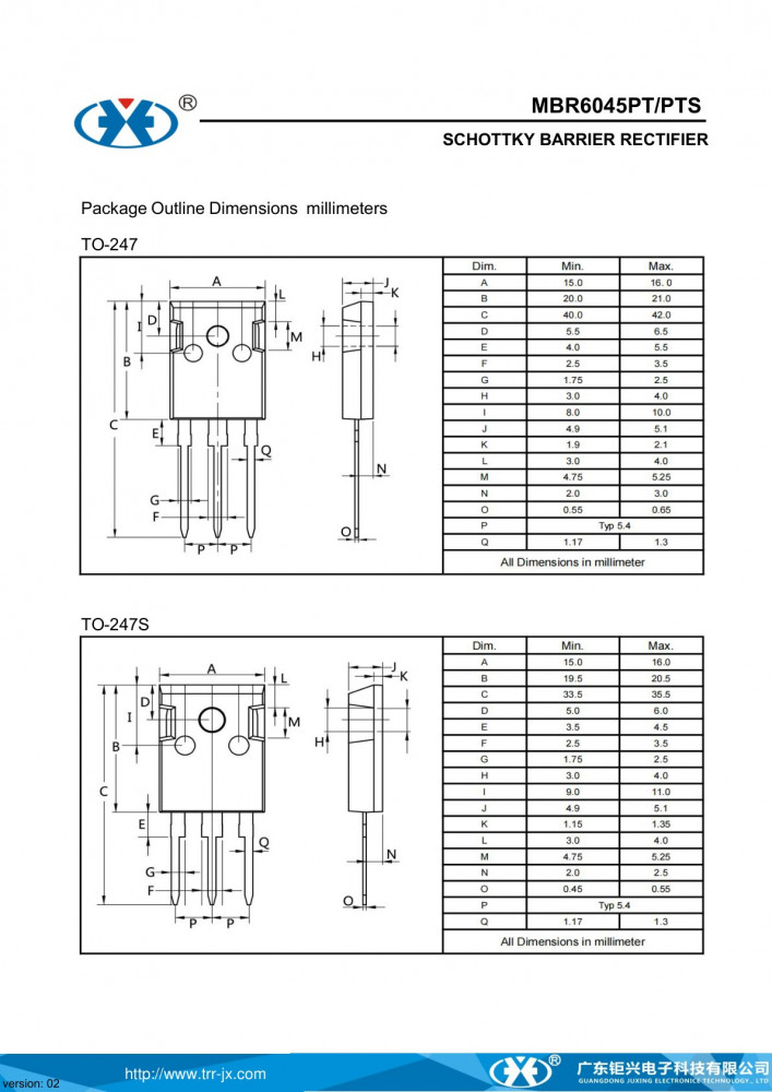 MBR6045PT datasheet page 3