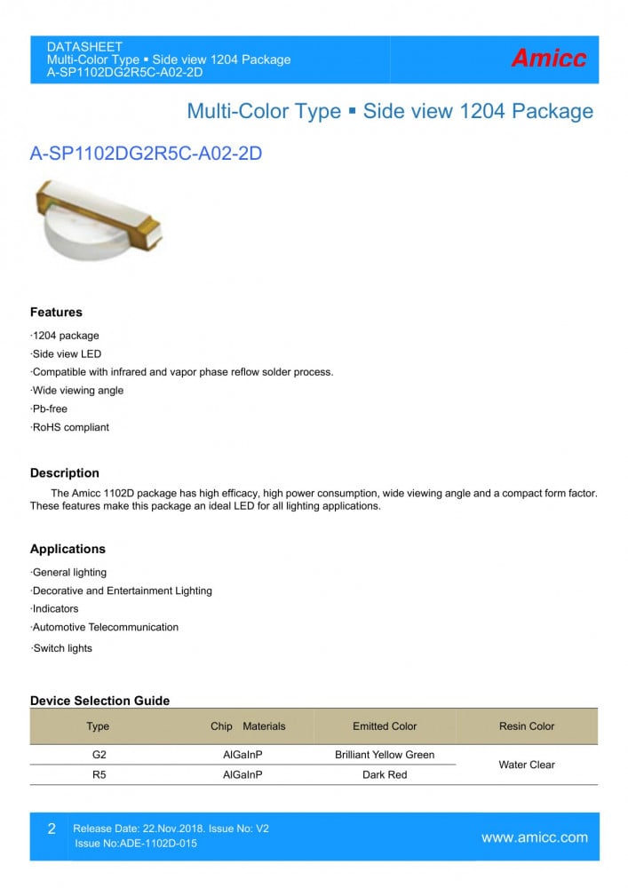 A-SP1102DG2R5C-A02-2D datasheet page 2