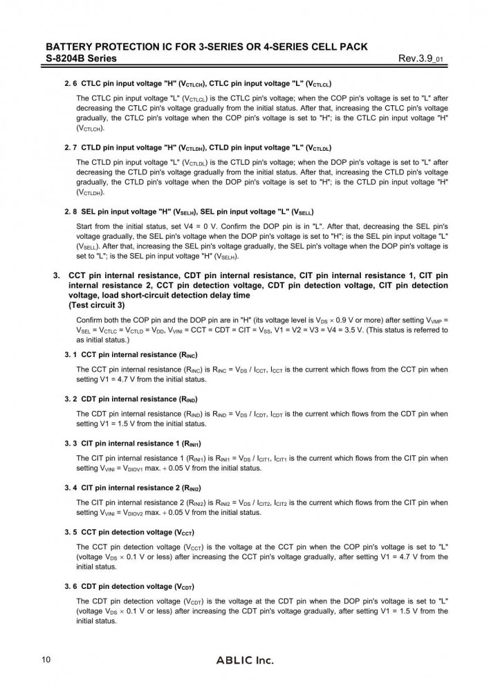 S-8204B datasheet page 10