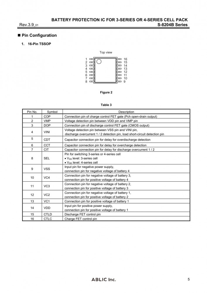 S-8204B datasheet page 5