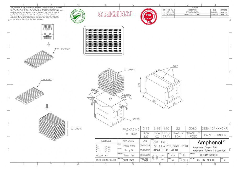 Amphenol GSB412137CHR drawing page 2