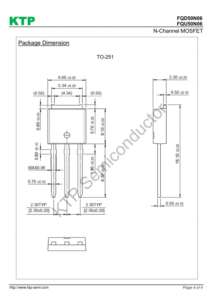 FQD50N06 datasheet page 4