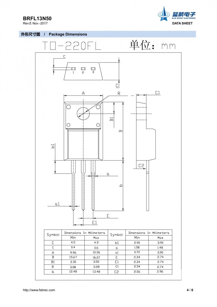 BRFL13N50 datasheet page 4