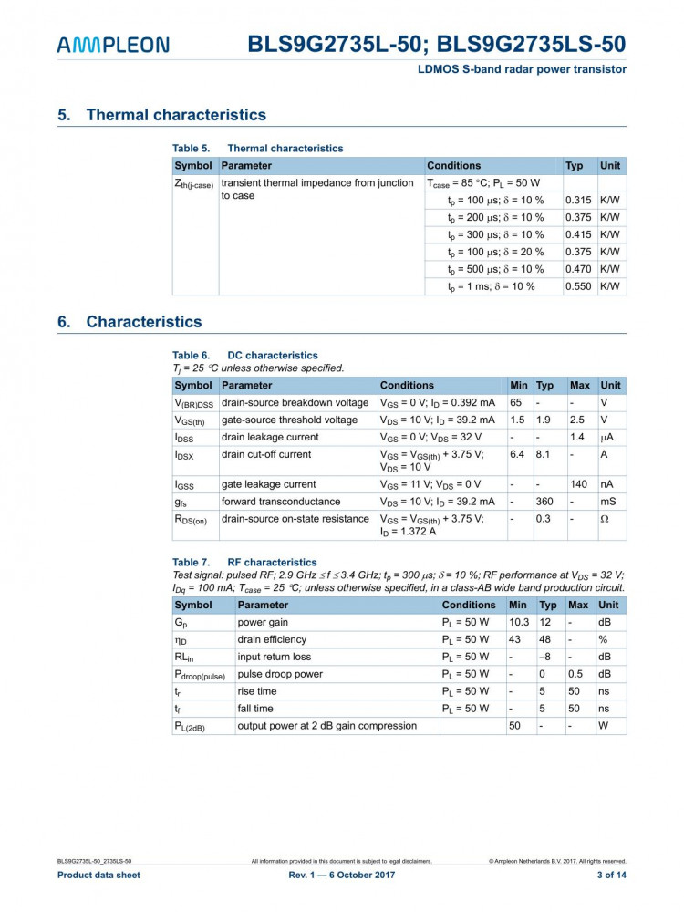 BLS9G2735LS-50 datasheet page 3