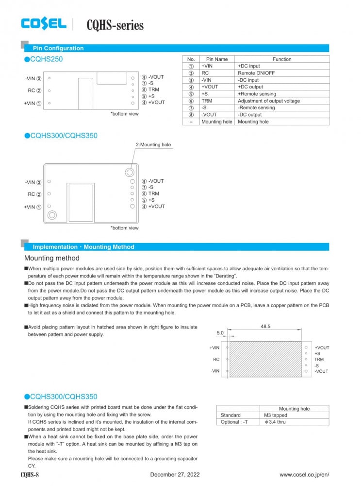 CQHS series datasheet page 8