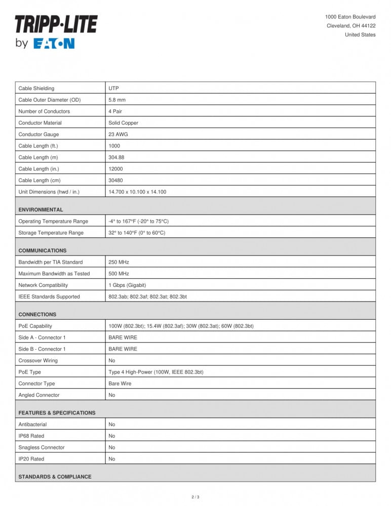 N224-01K-BL-LP5 technical document page 2