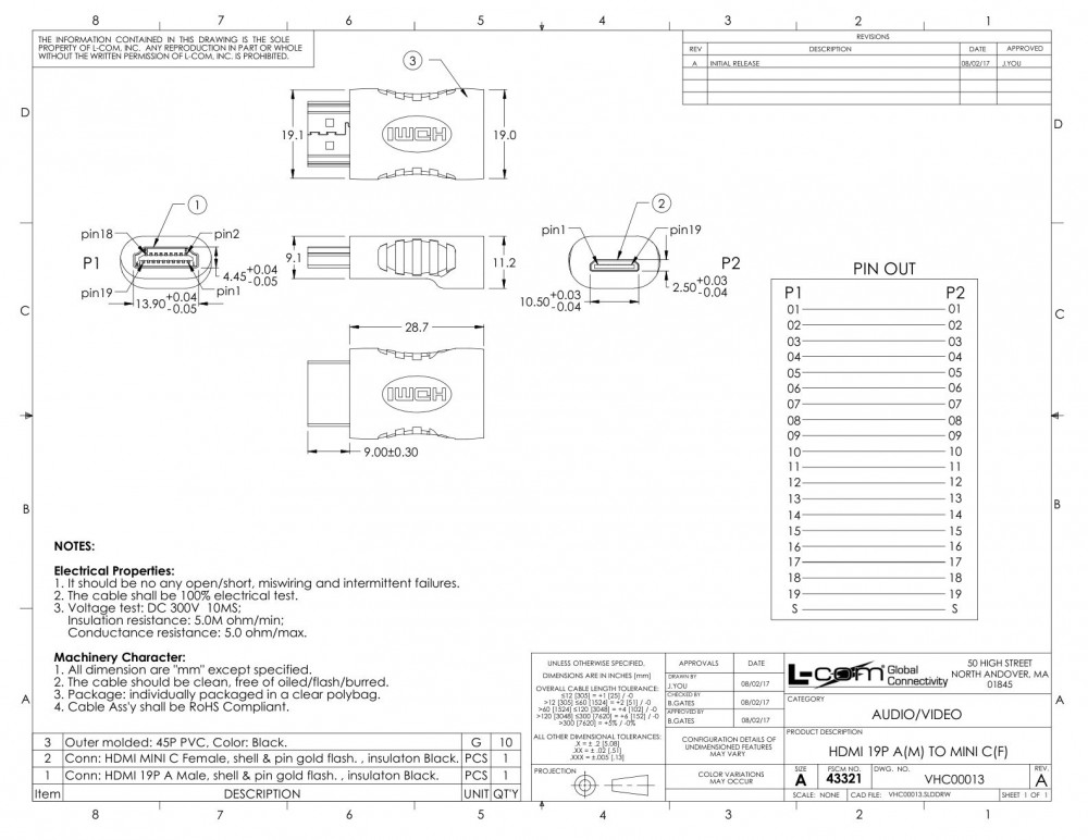 L-com VHC00013 product document preview
