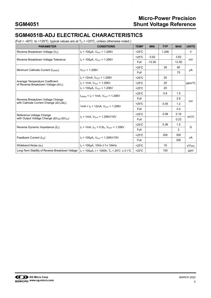 SGM4051 datasheet page 5