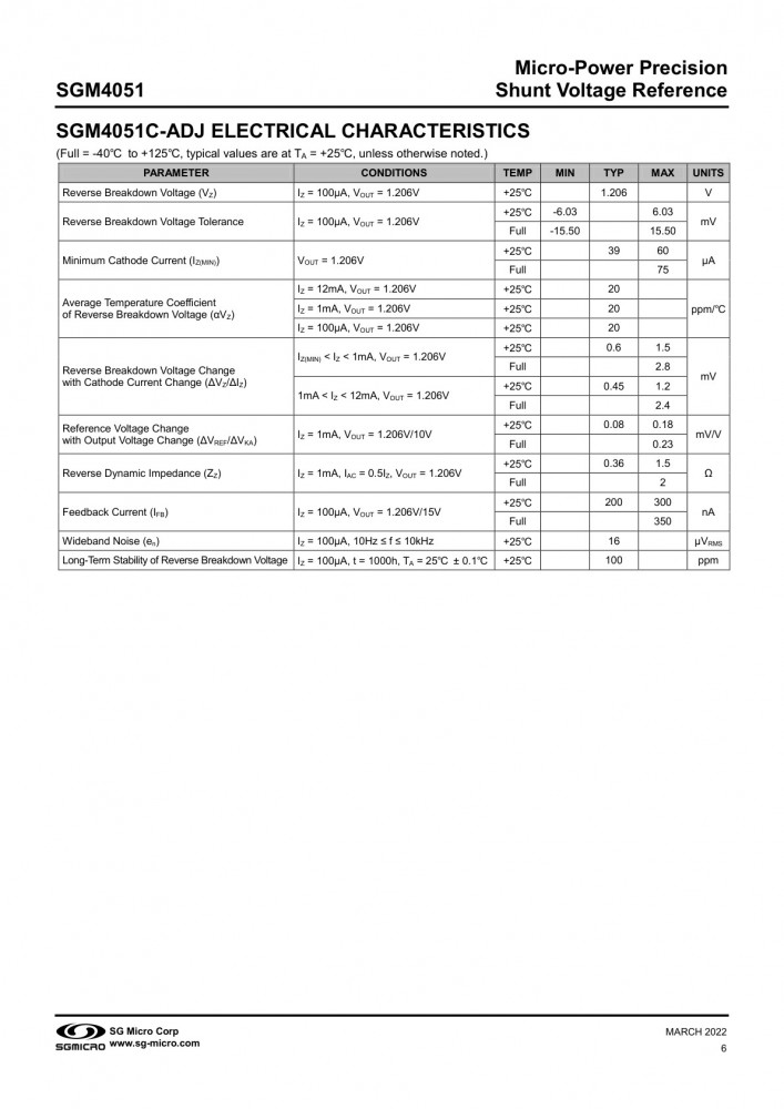 SGM4051 datasheet page 6