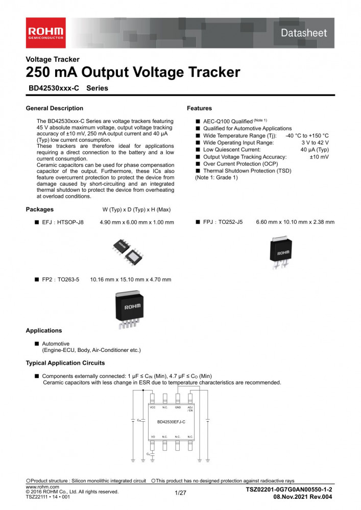 BD42530FP2-CE2 datasheet page 1