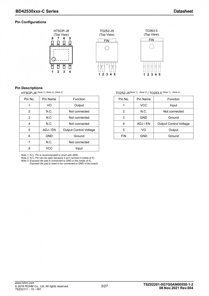 BD42530FP2-CE2 datasheet page 3