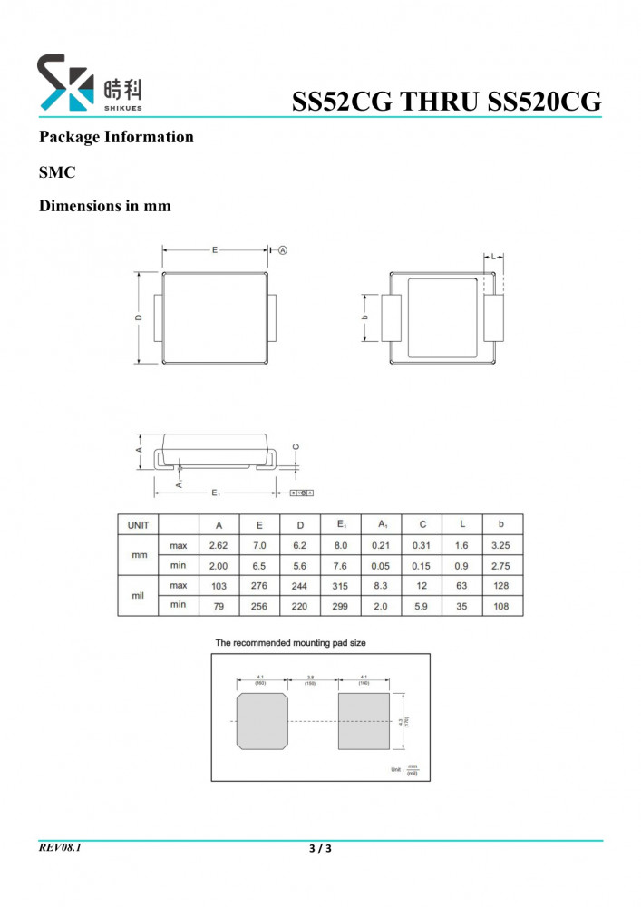 SS54CG datasheet page 3