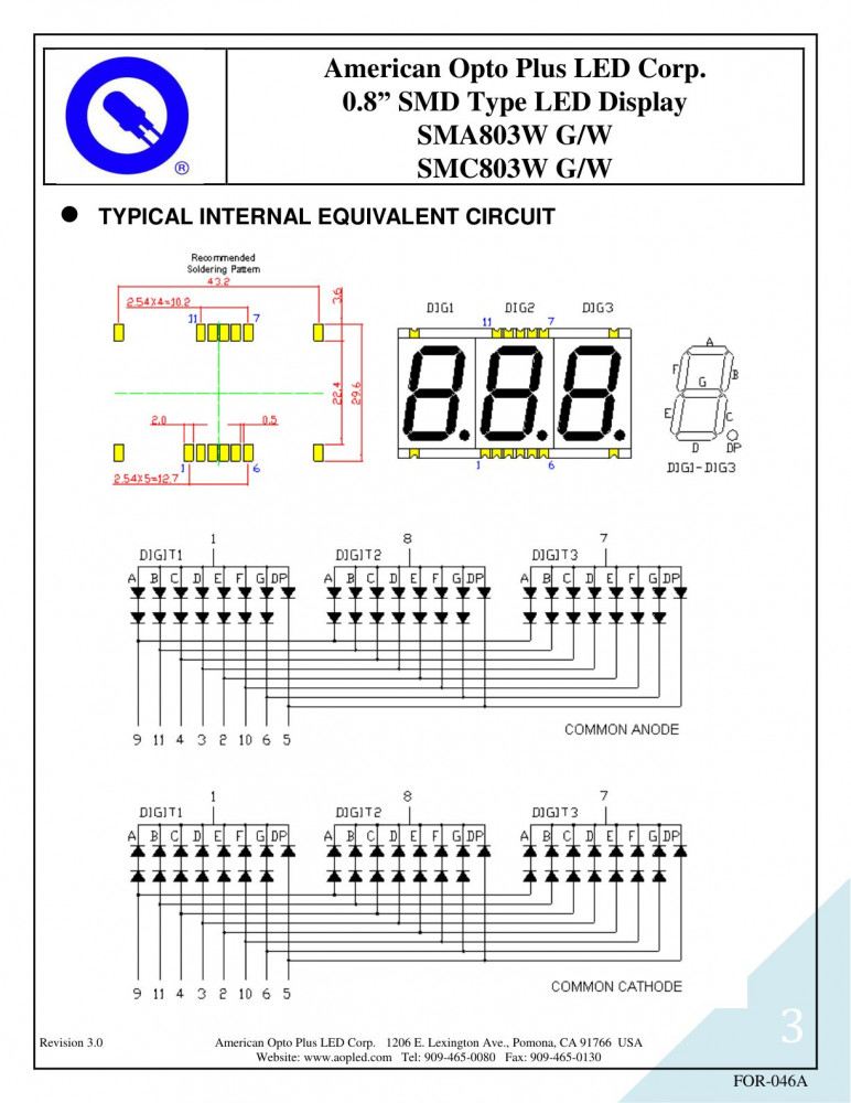 SMA803W technical document page 3