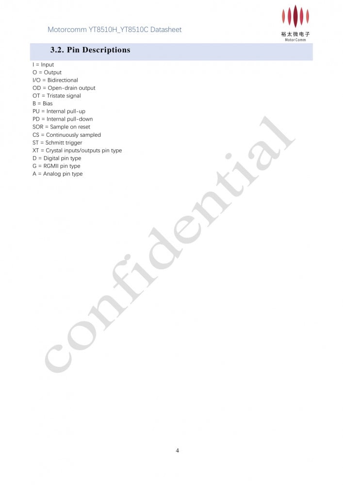 YT8510C datasheet page 9
