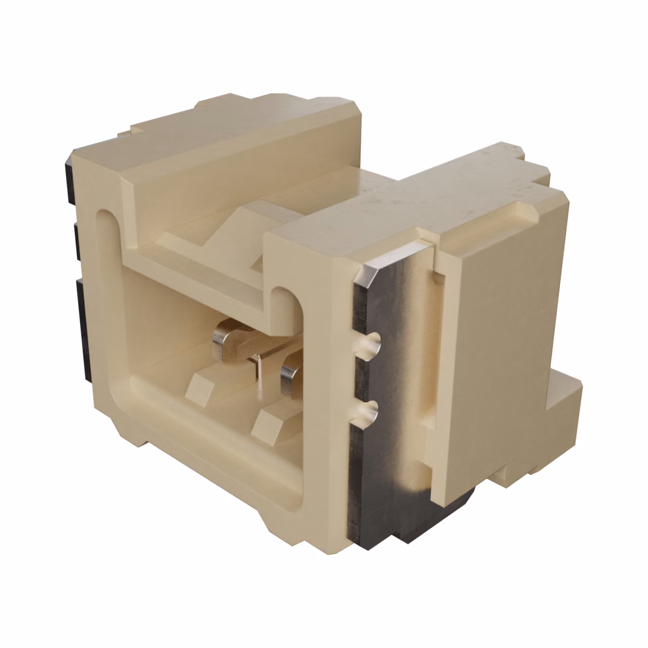 Micro-Lock 1.25mm Pitch Single-Row Right-Angle Header, Beige, 2 Circuits for sale