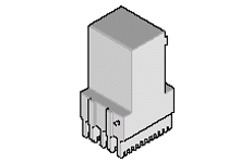 Press-In Tool for Right-Angle Receptacle and Header 11-Row, 10-Column