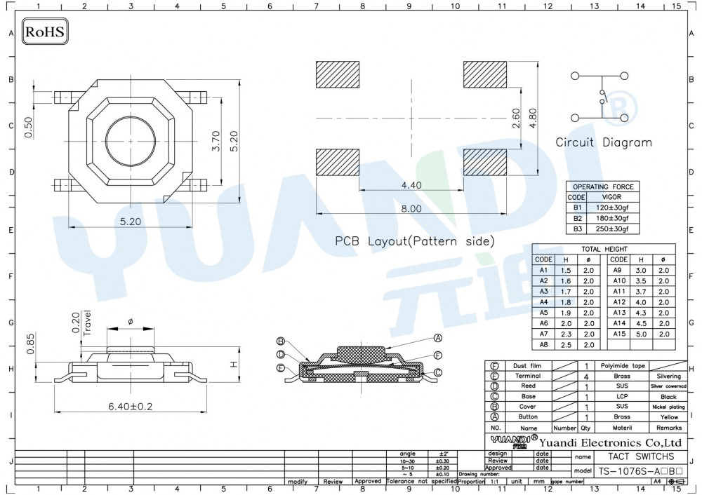 TS-1076S-A15B2 technical document