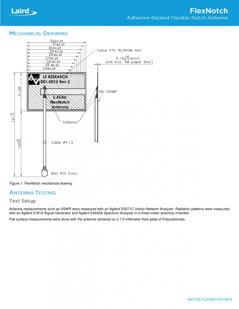 Laird FlexNotch technical document page 2