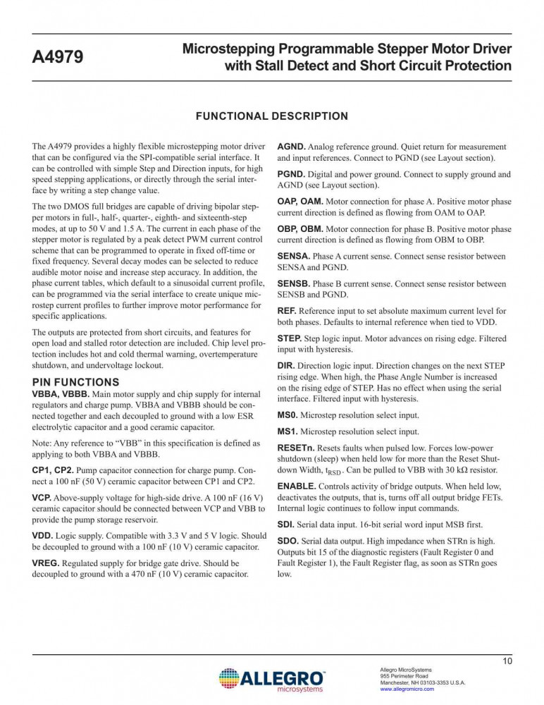 A4979 datasheet page 10