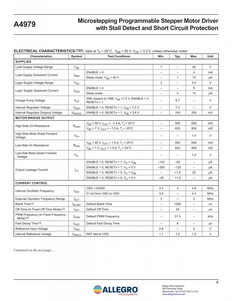 A4979 datasheet page 6