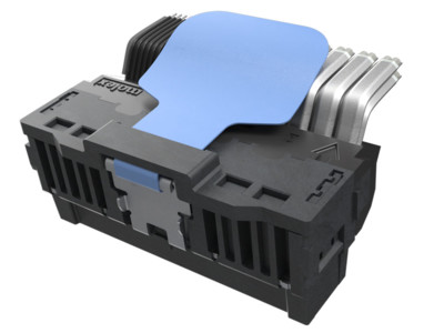 NearStack PCIe Angle-Exit-to-NearStack PCIe Angle-Exit Cable Assembly, Pull Tab, Without Expando, 72 Circuits, 18 Differential Pair and 16 Single Ended, 850.00mm Length