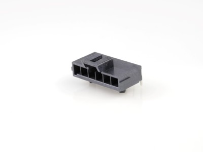 Ultra-Fit Right-Angle Header with Solder Nail, 3.50mm Pitch, Single Row, 3 Circuits, 0.76µm Gold (Au) Plating, Natural, Glow-Wire Capable, Embossed Tape on Reel