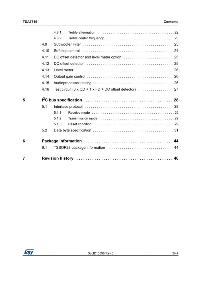 TDA7719 datasheet page 3