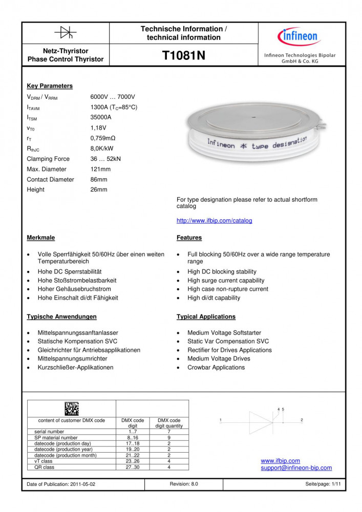T1081N65TOH technical document page 1