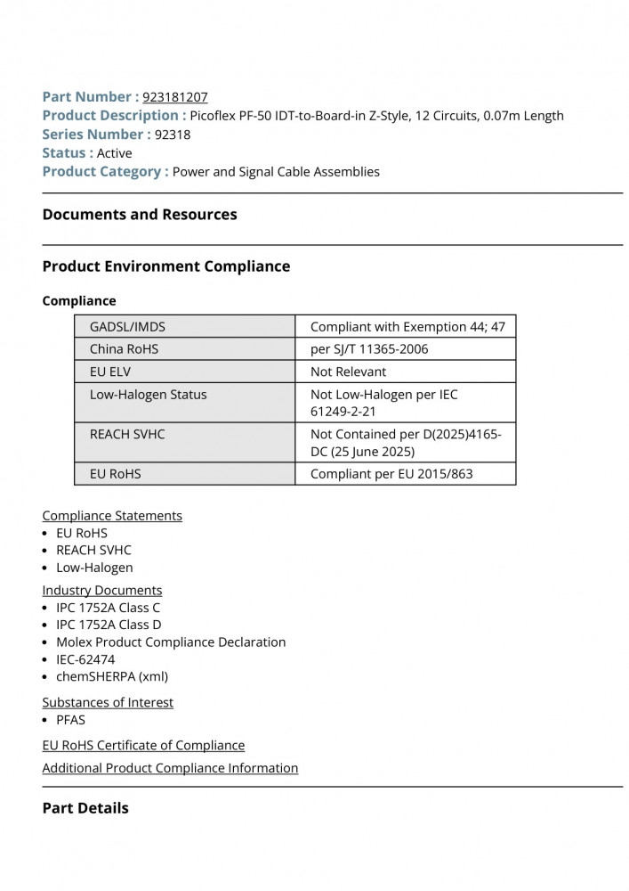 923181207 technical document image, page 1