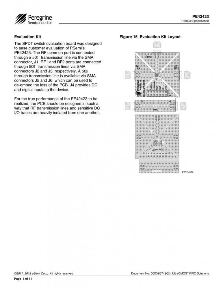 PE42423B datasheet page 8
