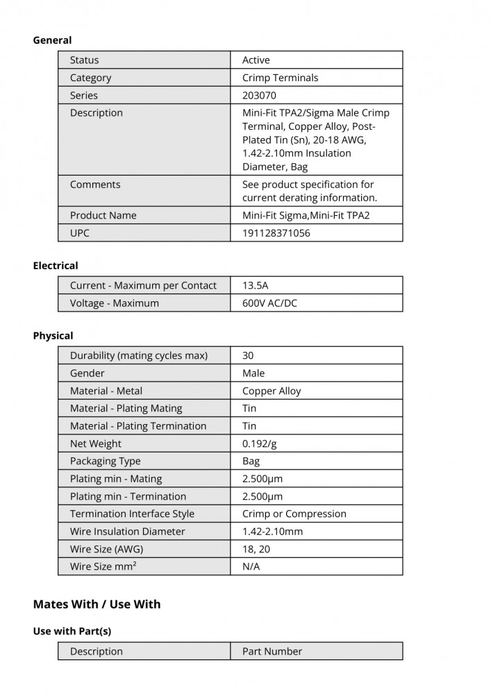 Product document page 2