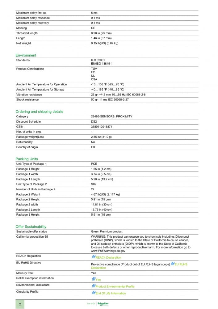XS1N12PC410 datasheet page 2