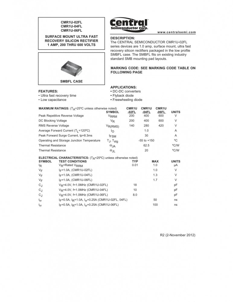 CMR1U-02FL datasheet page 1