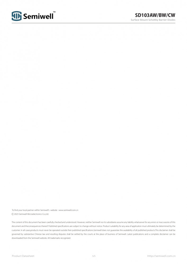 SD103AW datasheet page 5