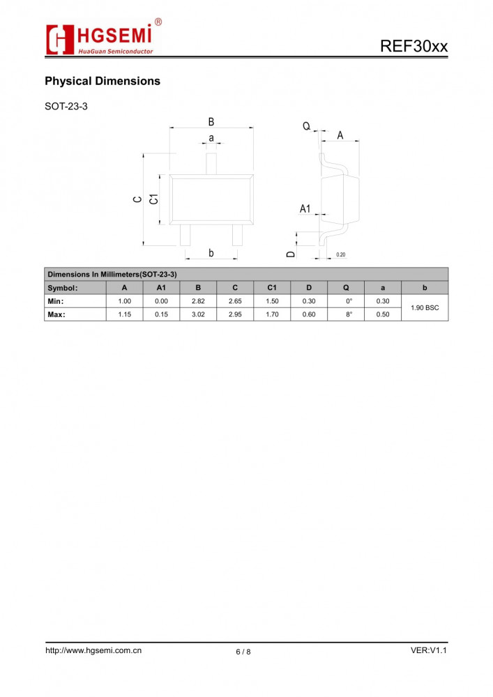 REF3012AIM3/TR datasheet page 6