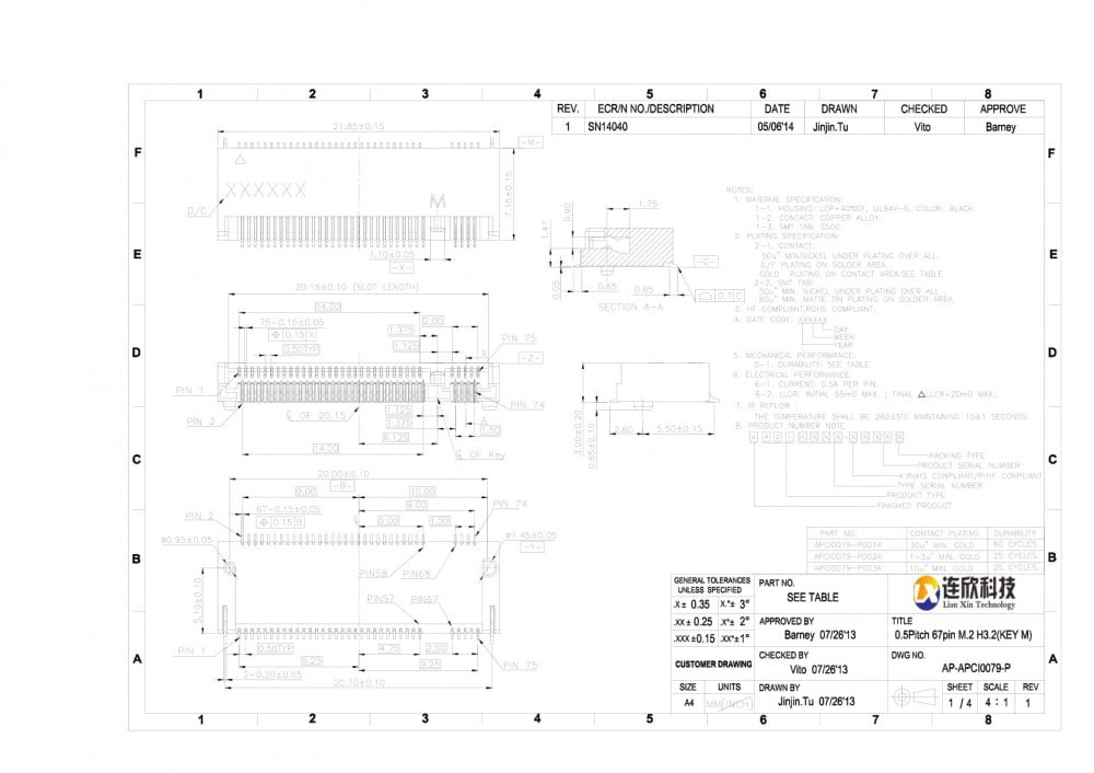 APCI0079-P002A customer drawing page 1
