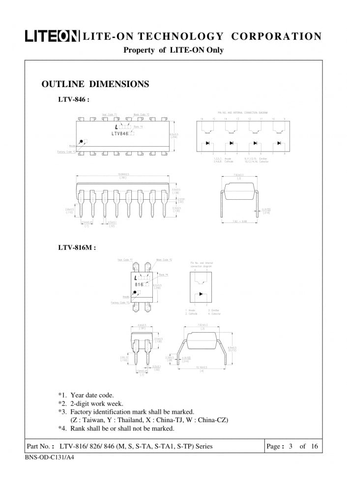 LTV-826 datasheet page 3