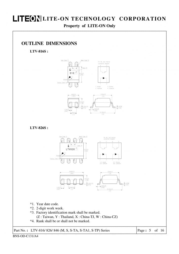 LTV-826 datasheet page 5