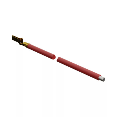 Pre-Crimped Lead Mini-Fit Sr. Male-to-Pigtail, Gold (Au) Plating, 300.00mm Length, 10 AWG, Red for sale