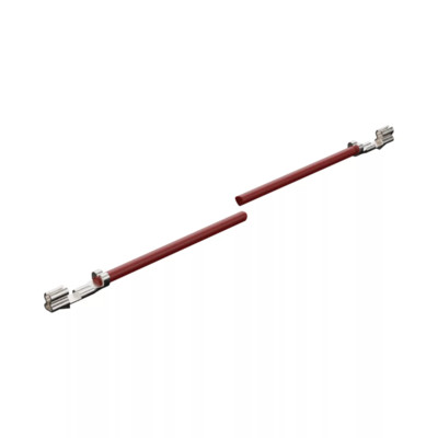 Pre-Crimped Lead Mini-SPOX Female-to-Mini-SPOX Female, Tin (Sn) Plating,  300.00mm Length, 22 AWG, Red for sale
