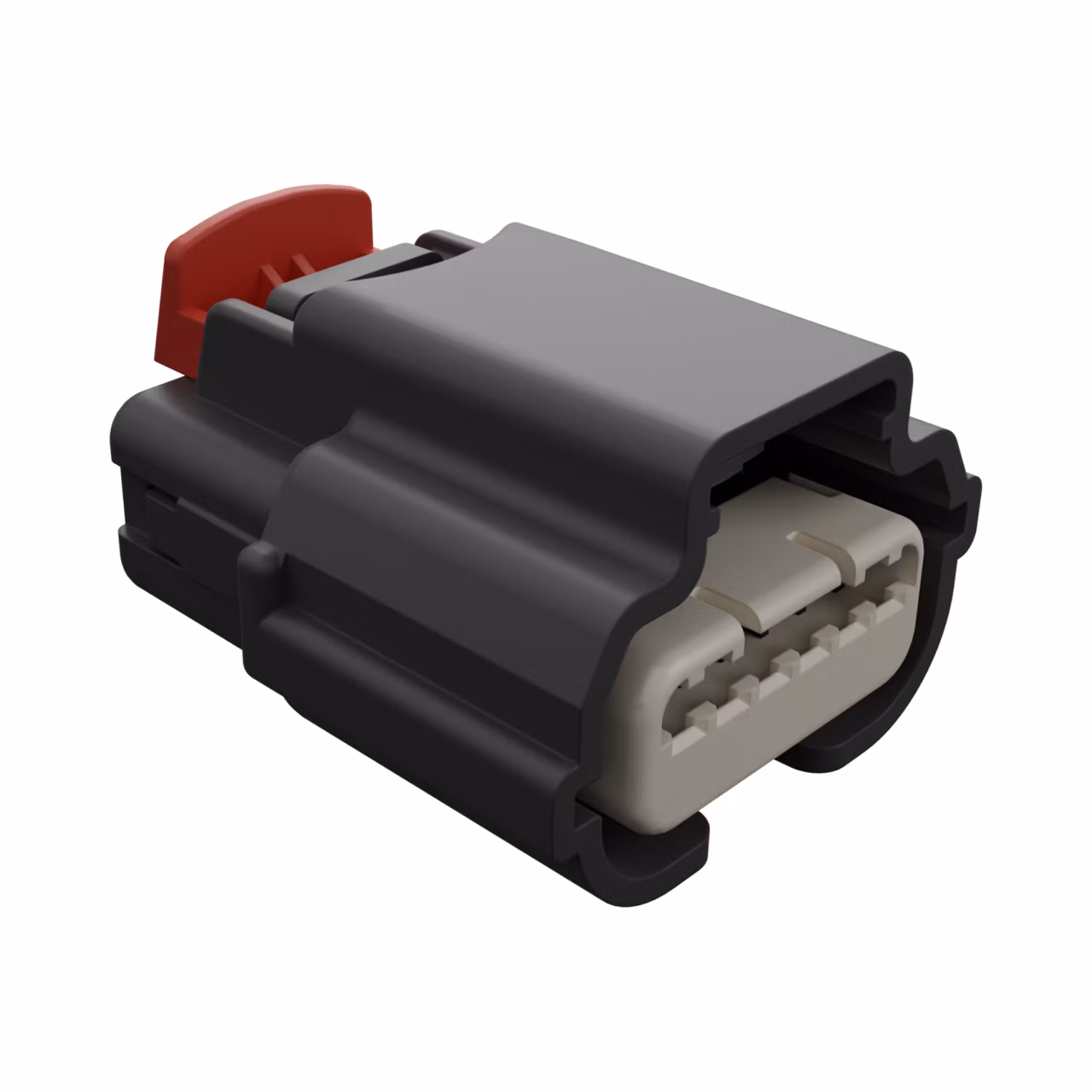 2.54mm MX64 Sealed Crimp Housing, Single Row, Kaizan Terminals, Gray, 6 Circuits, Key B, with CPA Lock for sale