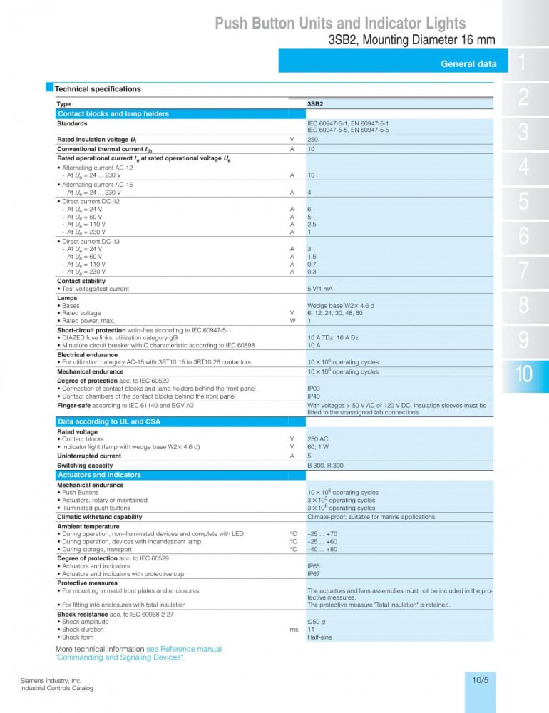 SIEMENS product catalog page 5