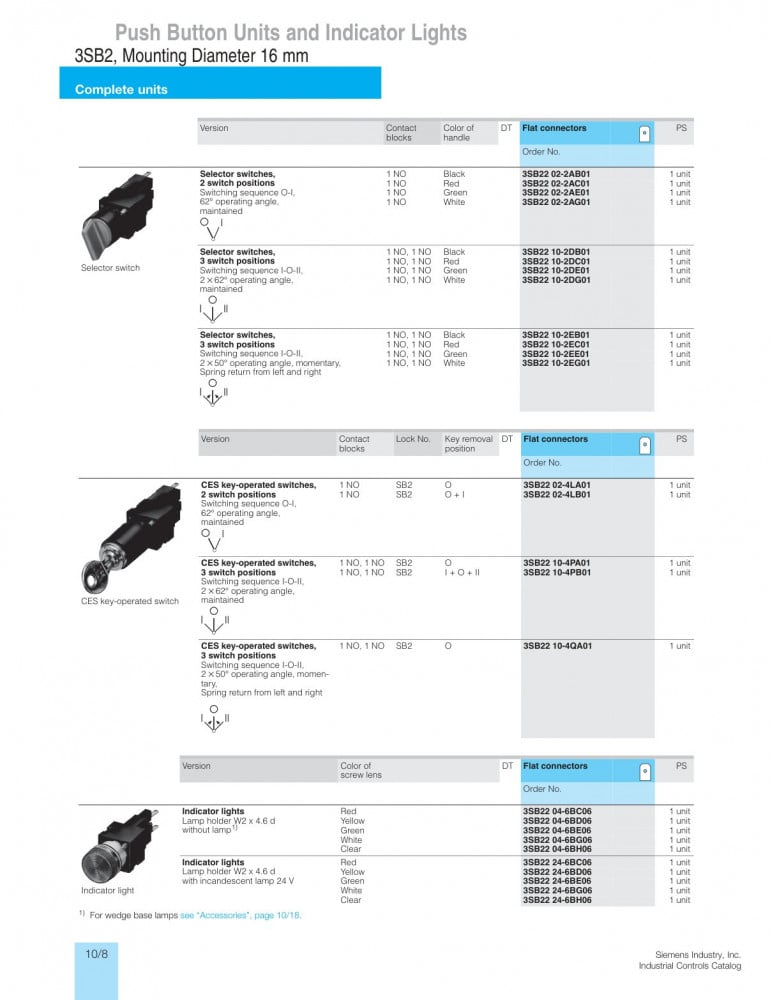 SIEMENS product catalog page 8